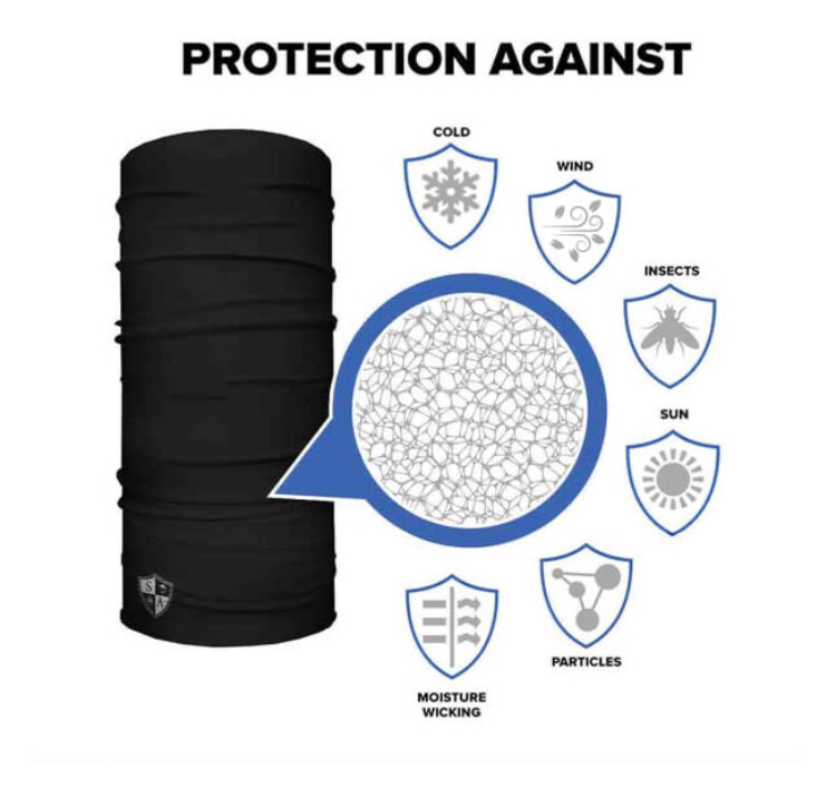 GET 3 Masks $10.50 TACTICAL WHITE SA Salt Armour Face Mask Bandana ...