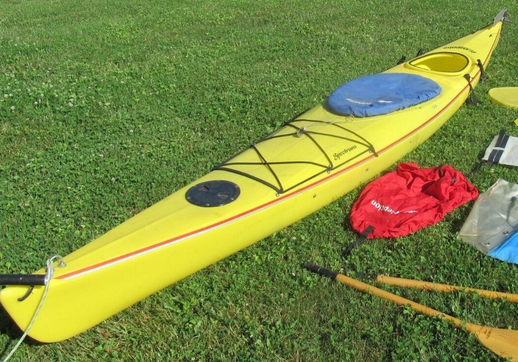 Aquaterra Spectrum Sea Kayak 15' w/Rudder, Spray Skirt, Helmet | eBay