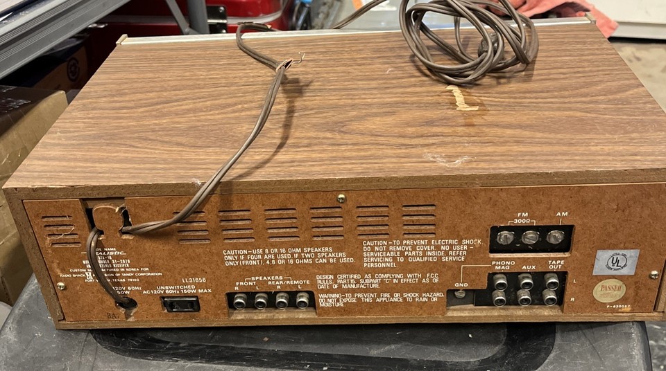 Realistic STA-16 AM/FM Stereo Receiver Tested & Works 312843108318| eBay