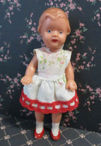 Alte Puppe Edi 12 Germany Erich Dittmann 11,5 cm 50er J. Puppenstube Mädchen | eBay.de