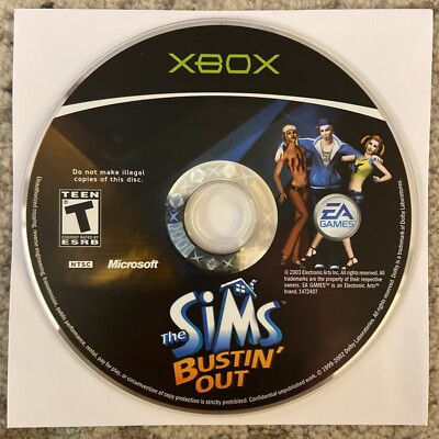 🔥 Sims Bustin' Out (OG Xbox, 2003) Mint Disc Only! See Description ...