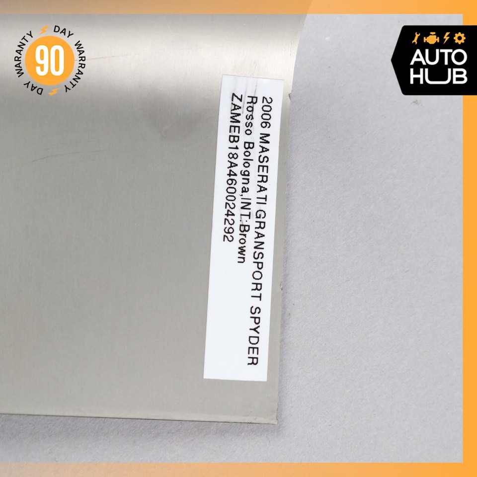 Maserati GranSport Spyder M138 Left Driver Side Door Step Sill Kick ...