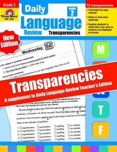 Daily Language Review Transparencies, Grade 2 BRAND NEW 9781596739239 ...