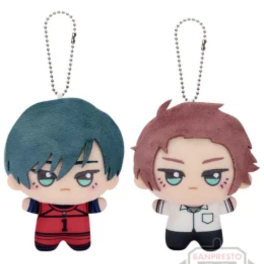 Bandai Blue Lock Chibigurumi vol.6 Plush Doll Rin Itoshi & Sae Itoshi ...