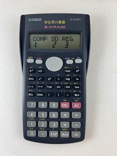 Casio fx-82MS Scientific Calculator 2-Line Display 240 Function STAT ...