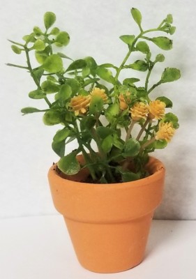HANDCRAFTED DOLLHOUSE MINIATURE PLANT PLANTER BARBIE FLOWER POT GARDEN ...