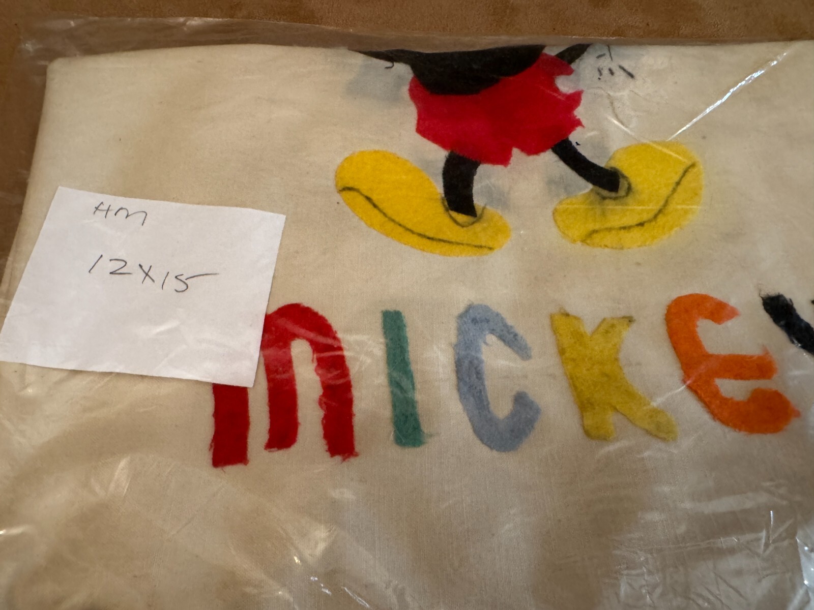 Disney Mickey Mouse Handmade Vintage Tote Bag 12 x 15" rope handles | eBay