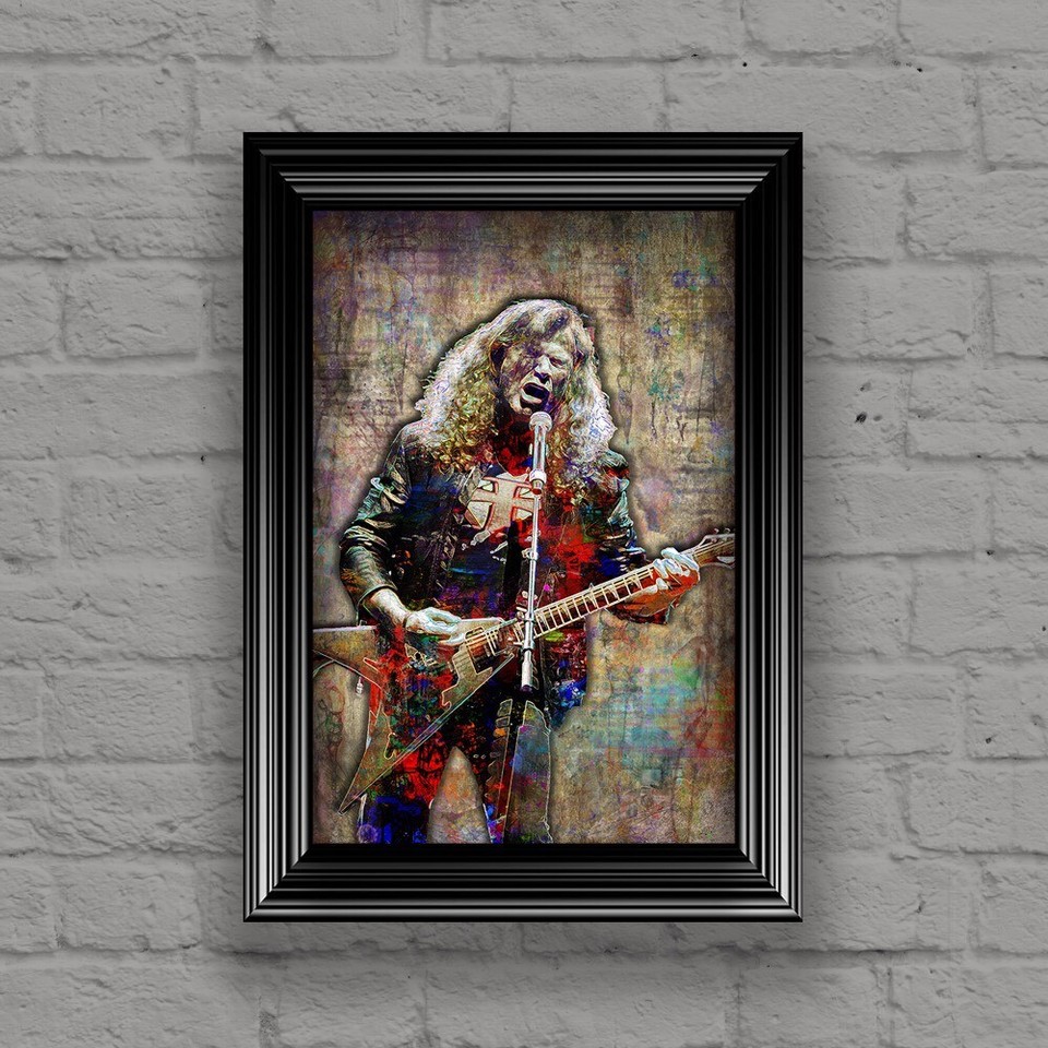 MEGADETH Poster, Dave Mustaine Tribute Art 16x20inch Free Shipping | eBay