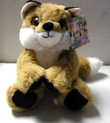 Floppy Friends Fox By First & Main, Brown, 7" Sitting, Brand New | eBay