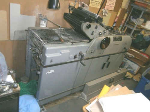 Multilith 1250 LW Offset Printing Press with Multi 1215 Chain Delivery ...