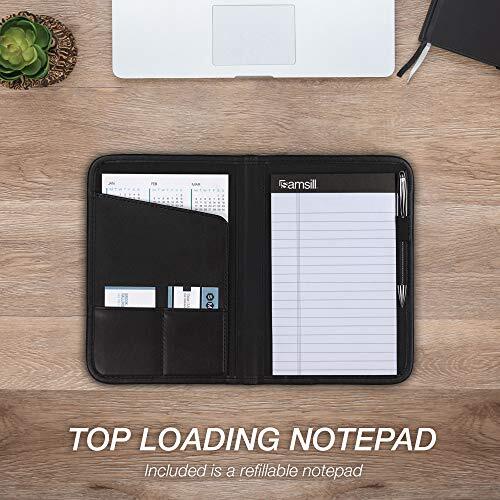 Mini Professional Padfolio Business Portfolio Black Includes 5x8 ...
