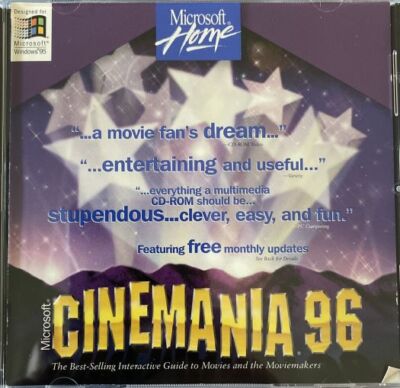 Cinemania 96 By Microsoft (CD PC Game) | eBay