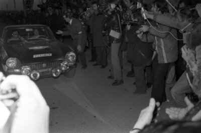 Raffaele Pinto and Arnaldo Bernacchini Fiat 124 spider 1973 Old Photo ...
