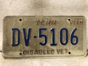 Tennessee Disabled Veteran License Plate | eBay