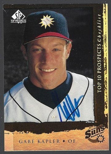 1999 Upper Deck SP Top Prospects #9 Gabe Kapler IP auto signed card | eBay