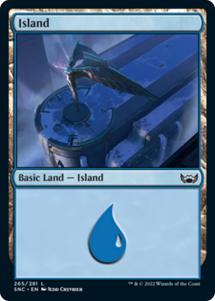 Island (265) FOIL Streets of New Capenna NM Basic Land MAGIC MTG CARD ...
