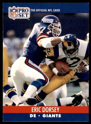 1990 Pro Set Eric Dorsey Rookie New York Giants #594 | eBay