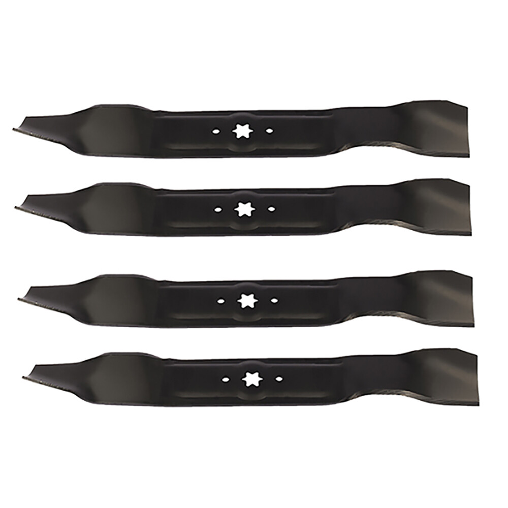 98-093 4 Pack Blades for MTD 42" 942-04312, 942-04308 Clover 6 Point ...
