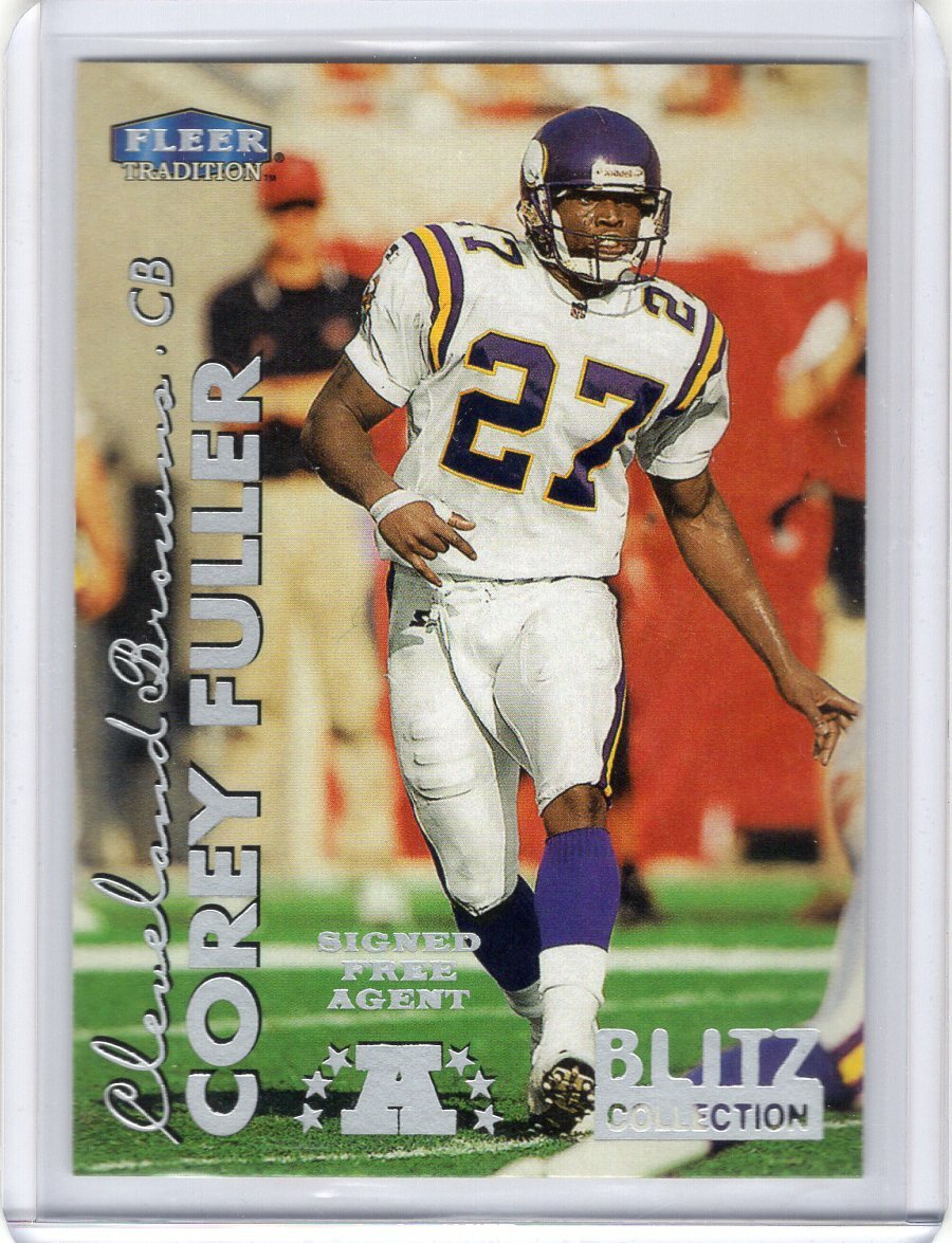 COREY FULLER 1999 Fleer Tradition BLITZ COLLECTION #49 - BROWNS | eBay