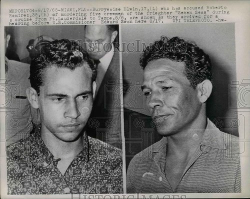 1965 Press Photo Burrywaise Elwin and Roberto Ramirez accused for ...