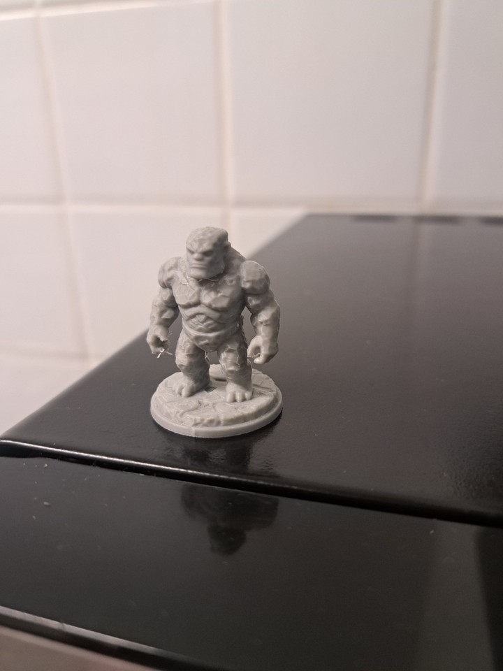 D&D Stone Guardian Miniature - 35mm Earth Elemental - 0.2mm High Detail ...