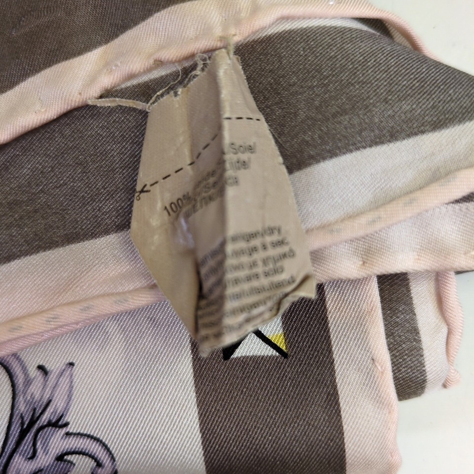 Pair Bundle Codello Silk Scarf x2 Red Green Grey Square Paisley Bright ...