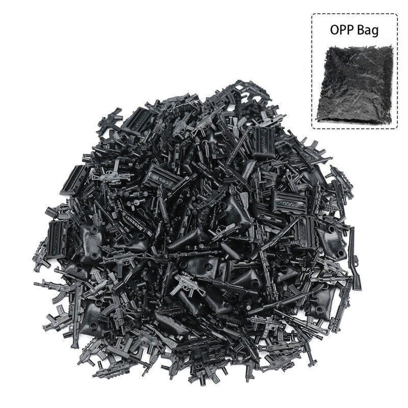 130 Pieces Army Guns Weapon Rifle Blocks Soldier Figures Accessories ...