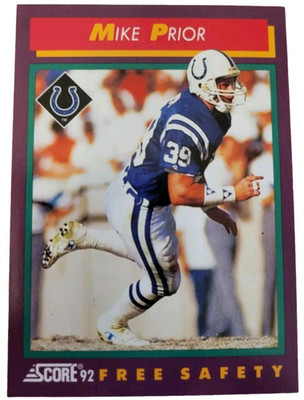 1992 Score NFL Football Card #169 Mike Prior Indianapolis Colts (B3 | eBay