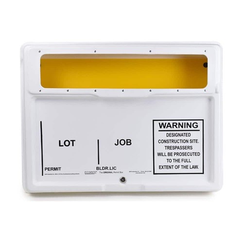 Posting Permit Box Unit with Window and Lock 21 in. x 27 inch Outdoor ...