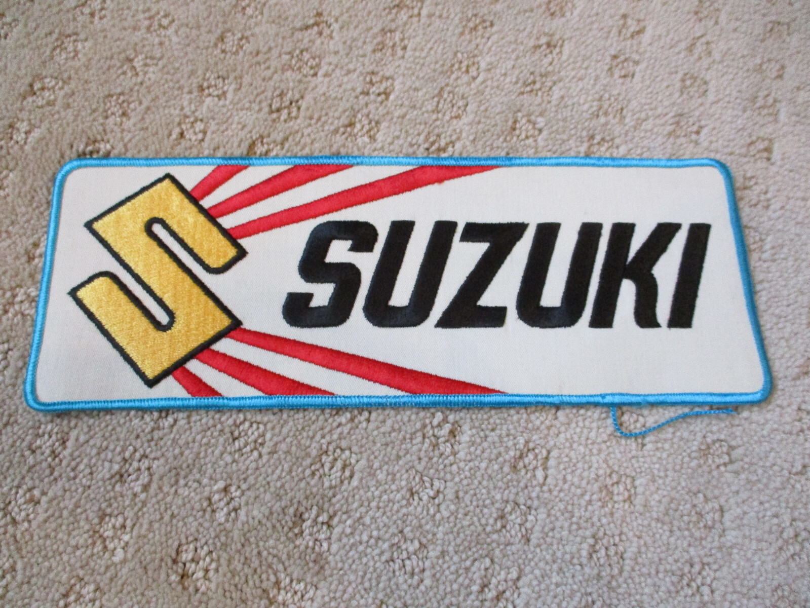 Vintage Suzuki Motorcycle Back Patch Suzuki Motorcycle 11" X 4" Nos ...