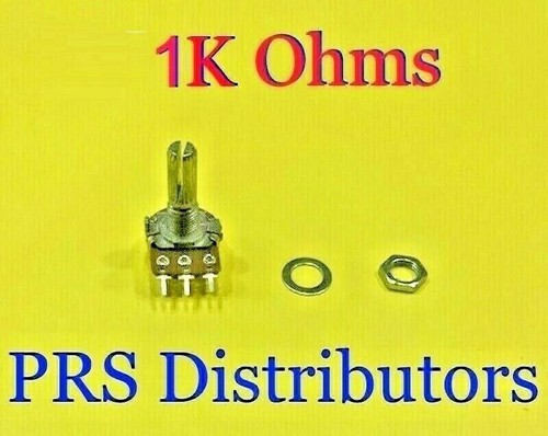 1K OHMS Linear Panel Mount Volume Control B1K Potentiometer 3 terminals ...