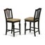 Set of 2 Chelsea kitchen counter height chairs with fabric padded seat ...