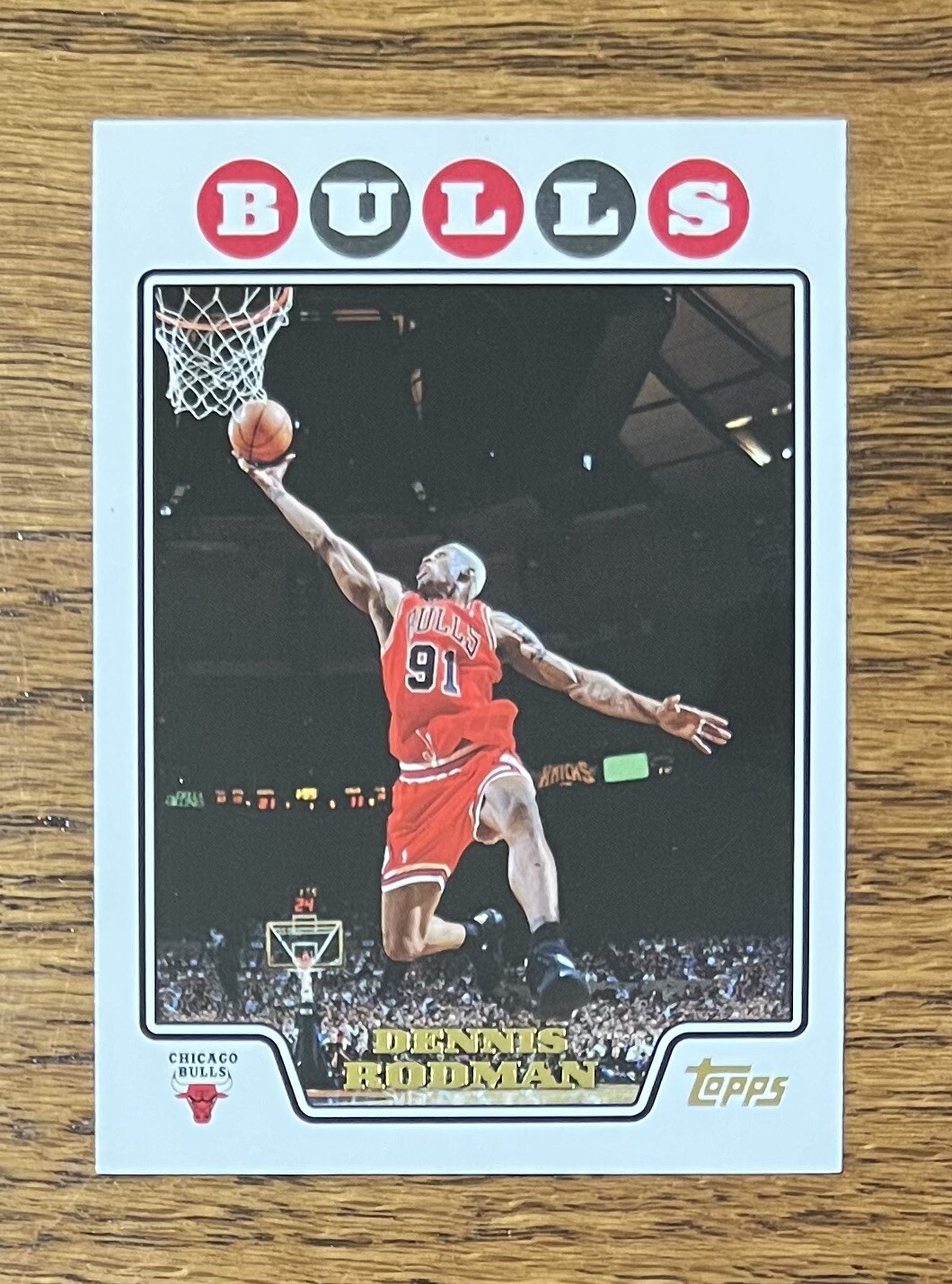 Dennis Rodman 2008-09 Topps GOLD FOIL Parallel Card #168 | eBay