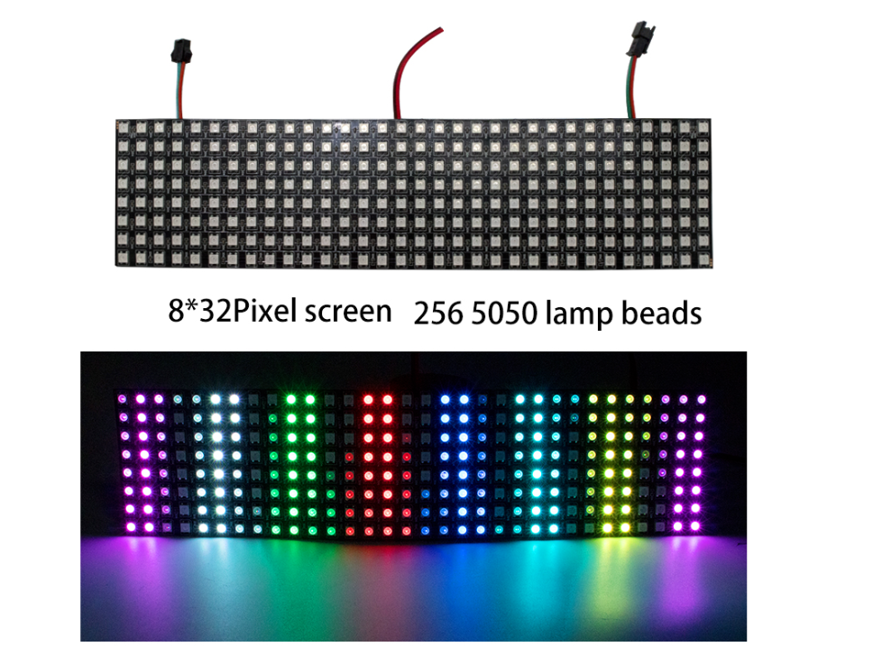 WS2812B RGB Flexible LED Panel Matrix Programmable Addressable NeoPixel ...