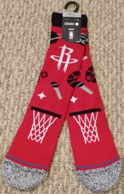 New! Stance Infiknit Casual NBA Houston Rockets Socks Size Large | eBay