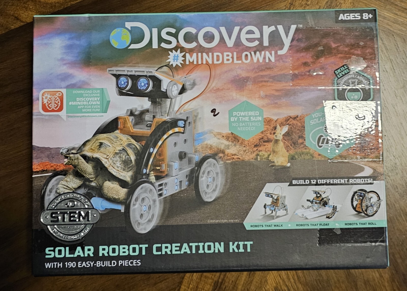 Discovery Kids Mindblown STEM 12-in-1 Solar Robot Creation 190-Piece ...