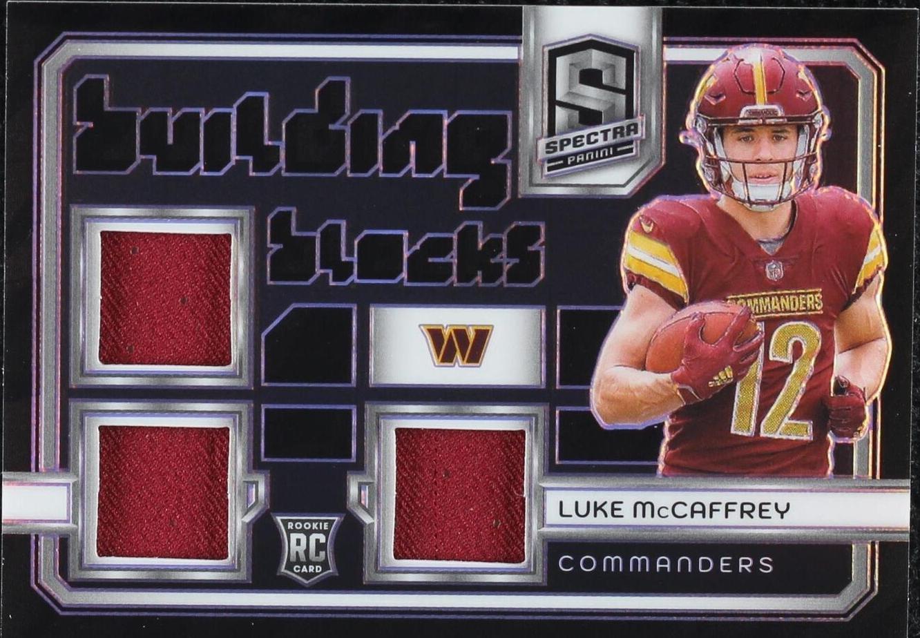 2024 Panini Spectra - Building Blocks Luke McCaffrey #BB-LMY /99 (MEM ...