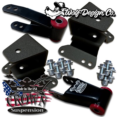 4" Rear Drop Lowering Kit Hangers Shackles Kit Chevy GMC C10 1973-1987 ...