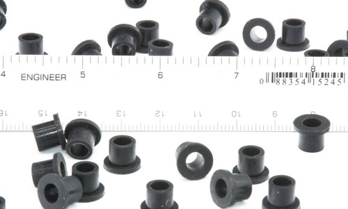 Rubber Step Bushings 5/16” Hole X 1/4" ID x 1/2” OD 1/16” Thick Flange ...