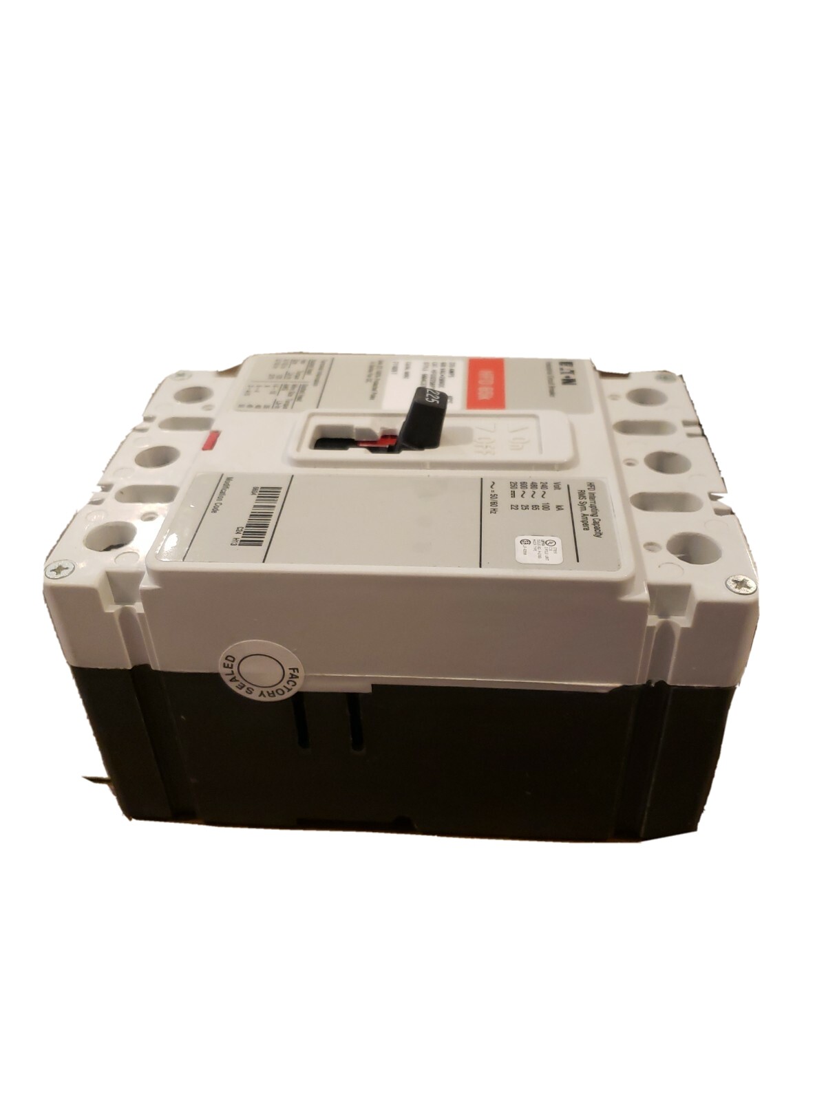 EATON HFD3225 225 Amp 600V 3 Pole Circuit Breaker - New | eBay