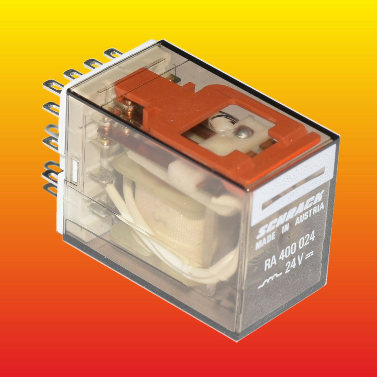 SCHRACK RA400024 ELECTROMECHANICAL RELAY 4PDT (4NO+ 4NC) COIL 24VDC 5A ...