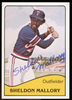 1979 TCMA Tacoma Tugs SHELDON MALLORY Signed Card autograph AUTO A'S ...