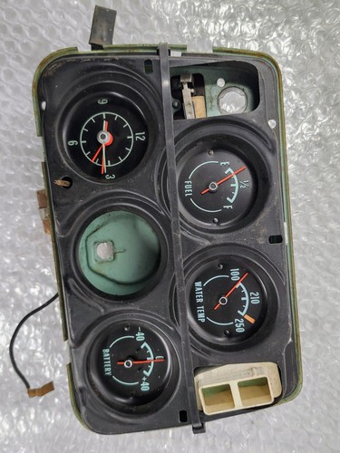 68-71 C3 Corvette Center Console Gauge Cluster Assembly NICE Un-Tested ...
