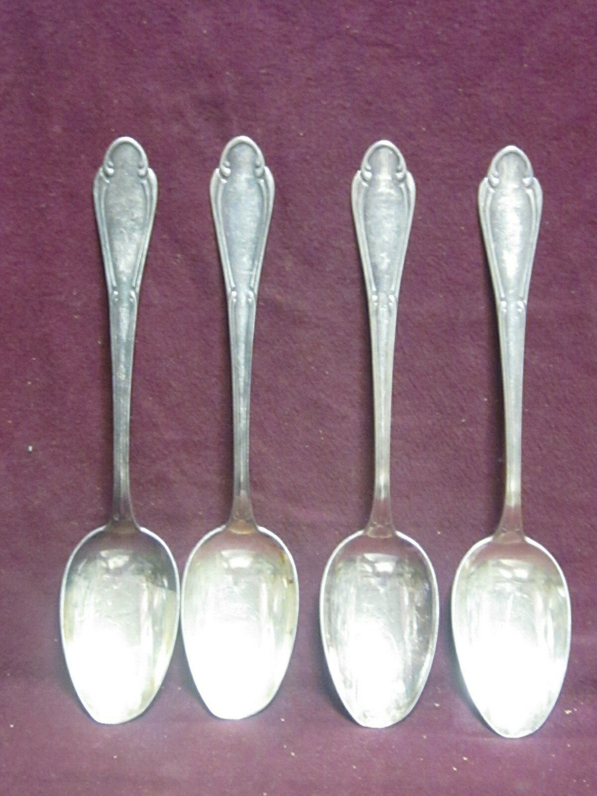 4pc Silverplate ALPACA SERVING SPOON 8 1/4" | eBay
