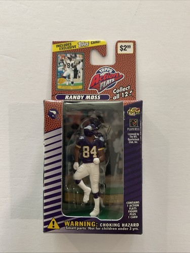 Randy Moss NFL Minnesota Vikings 1999 Topps Action Flats Figure with ...