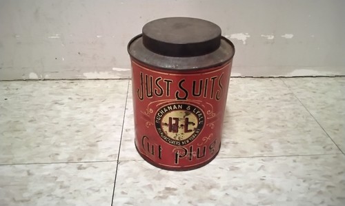 Antique Round Just Suits Cut Plug Buchanan & Lyall B&L Tobacco Tin | eBay