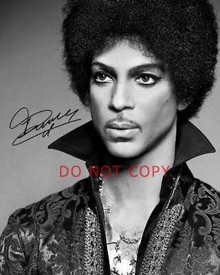 Prince Rogers Nelson singer SIGNED reprint 8x10 Photo Autographed RP #3 ...