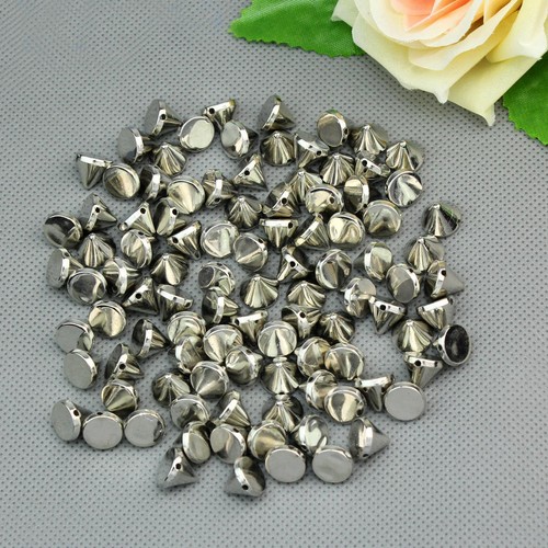 100X 10mm Punk Stud Cone Spike Spot Rivets for DIY | eBay