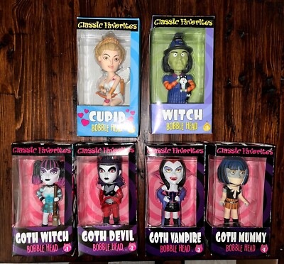 Classic Favorites Goth Hotties Holiday Friends Cupid Bobble Head 7" EE ...