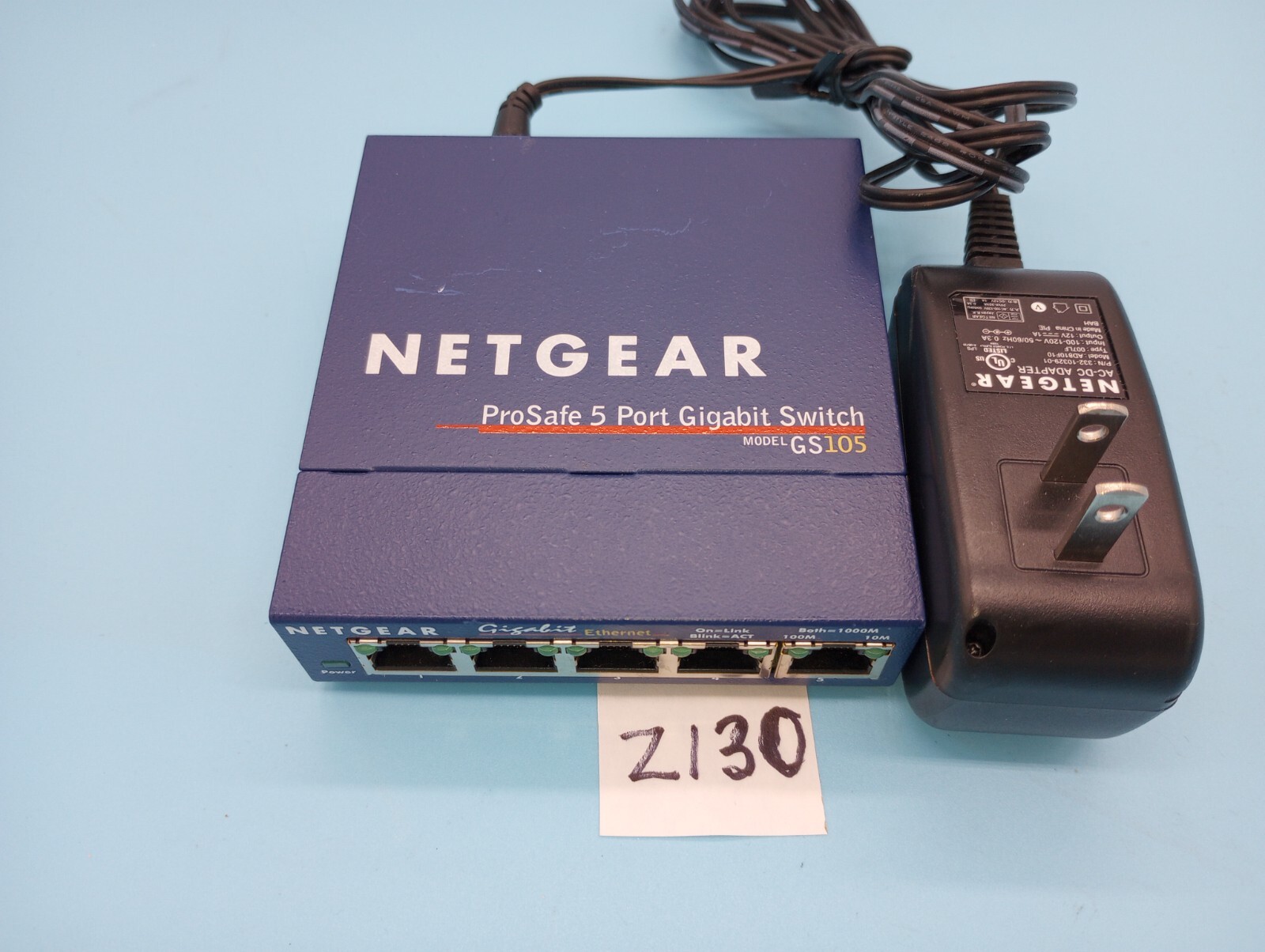 NETGEAR, PROSAFE GS-105, V4, 5-PORT GIGABIT SWITCH, W/POWER CORD, PRE ...
